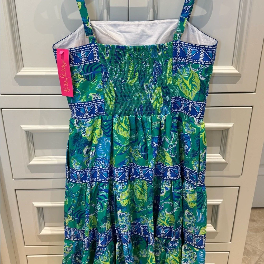 Lilly Pulitzer | Dresses | Nwt Lilly Pulitzer Botanical Green And Blue ...